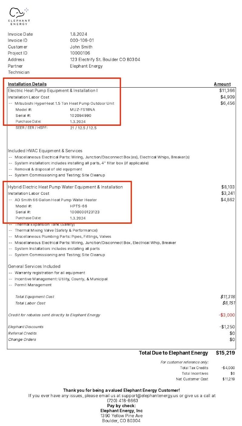 Colorado State Heat Pump Rebate Tax Credit Filing Instructions ...
